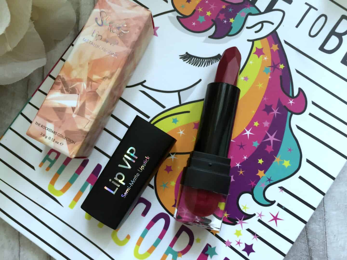 Sleek Lip VIP metallic lipstick in Scandalous review